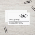Professional Optometrist & Eye Care Business Card | Zazzle