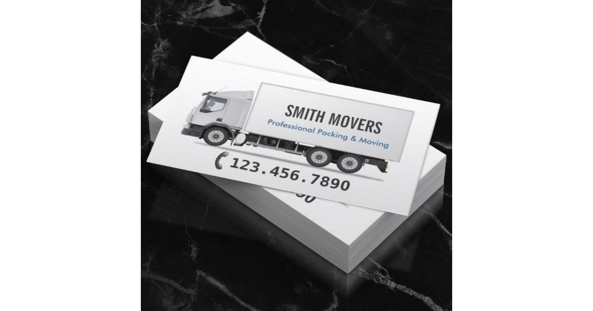 Professional Packing & Moving Business Card | Zazzle