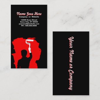 professional painter business card | Zazzle