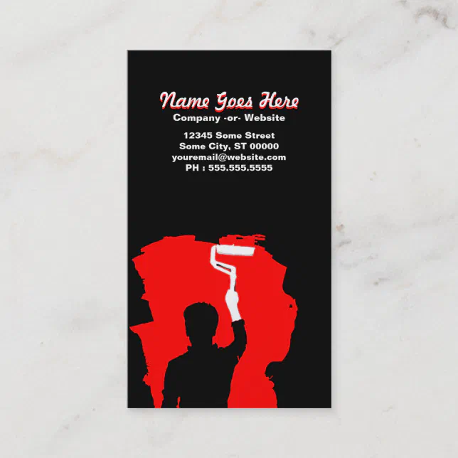 professional painter business card | Zazzle