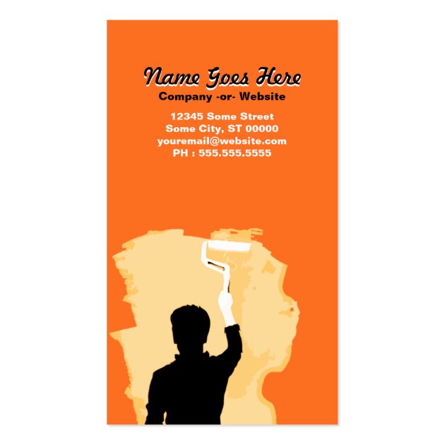 professional painter business card templates