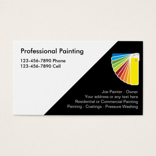 Professional Painter Business Cards | Zazzle.com