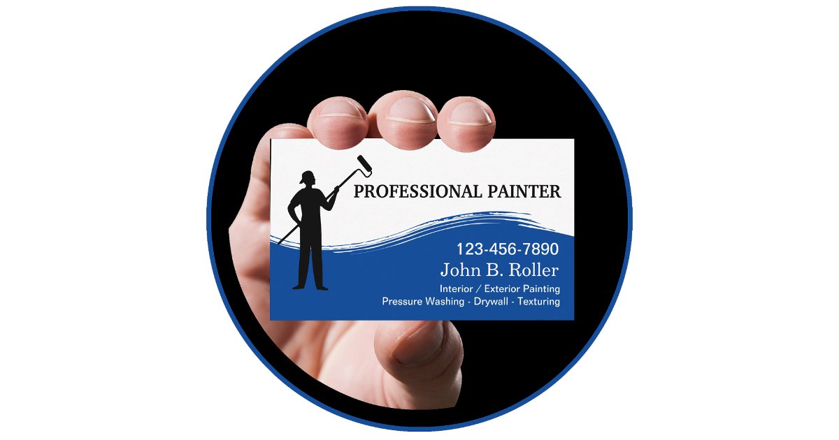 Professional Painter Business Cards | Zazzle