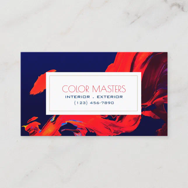 Professional Painting, Painter Business Card | Zazzle