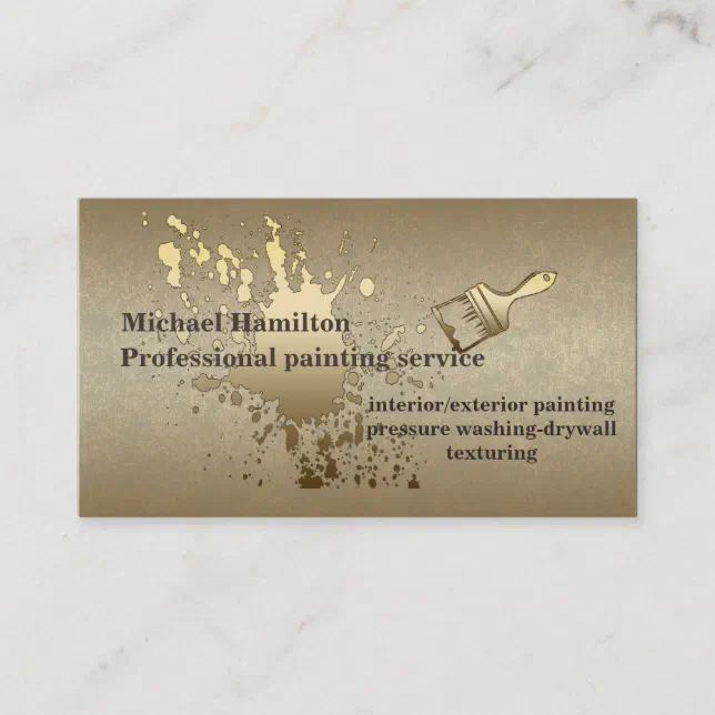 Professional painting service business card | Zazzle