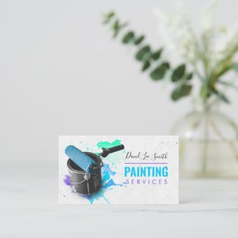 Professional Painting Service Business Card | Zazzle