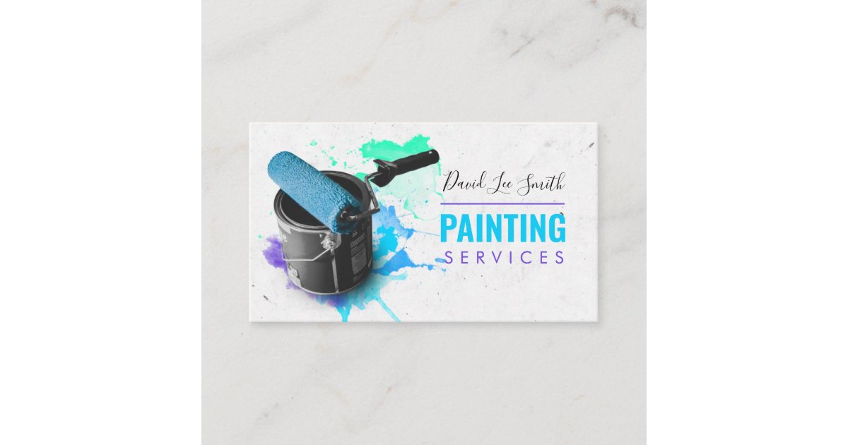 Professional Painting Service Business Card | Zazzle