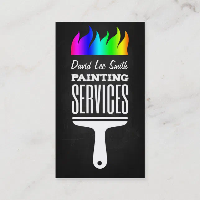 Professional Painting Service Business Card | Zazzle