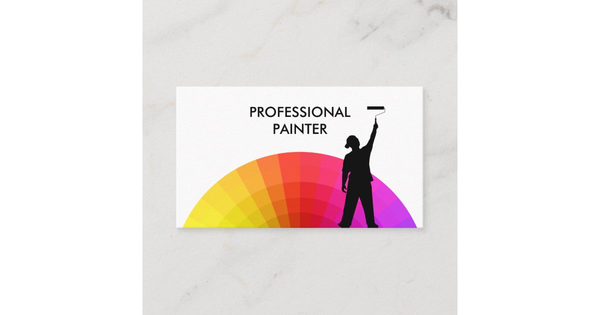 Professional Painting Service Business Card | Zazzle
