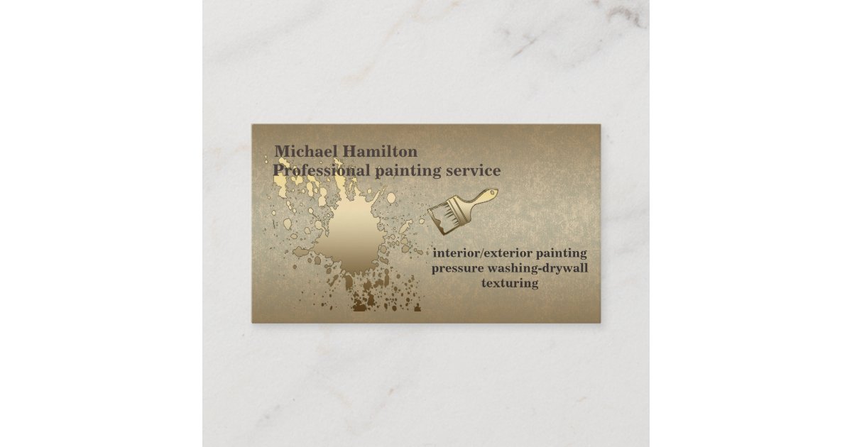 Professional painting service business card | Zazzle