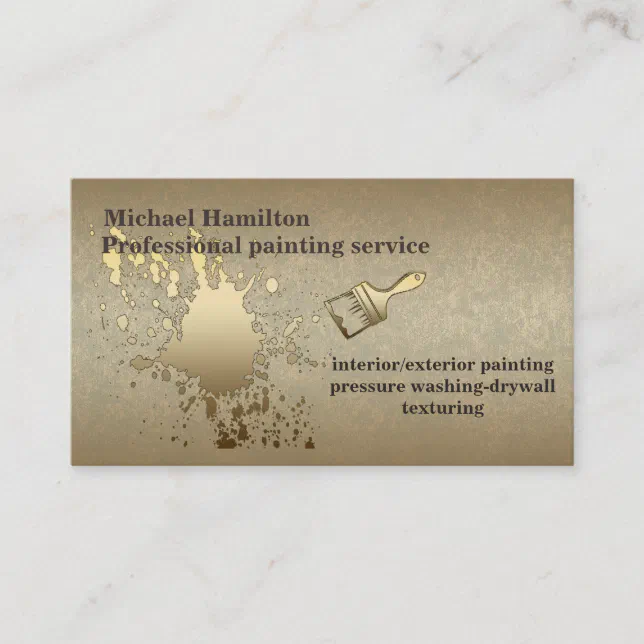Professional painting service business card | Zazzle