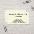 Professional Pediatrician Business Card | Zazzle