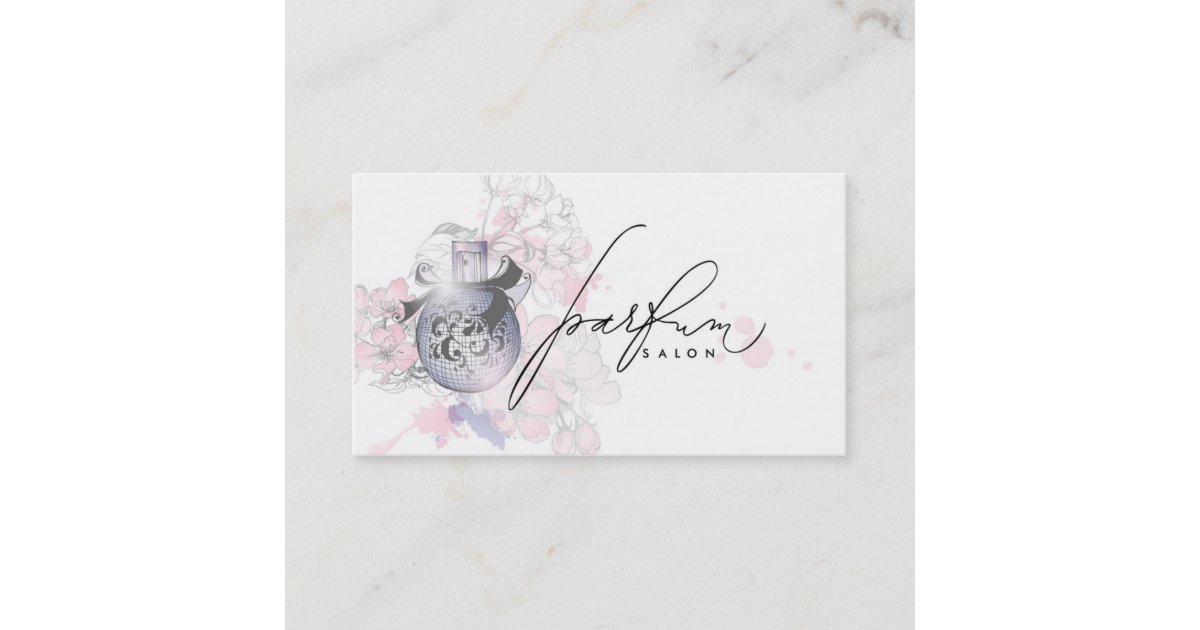 Professional Perfume Salon Beauty Fragrance Card | Zazzle