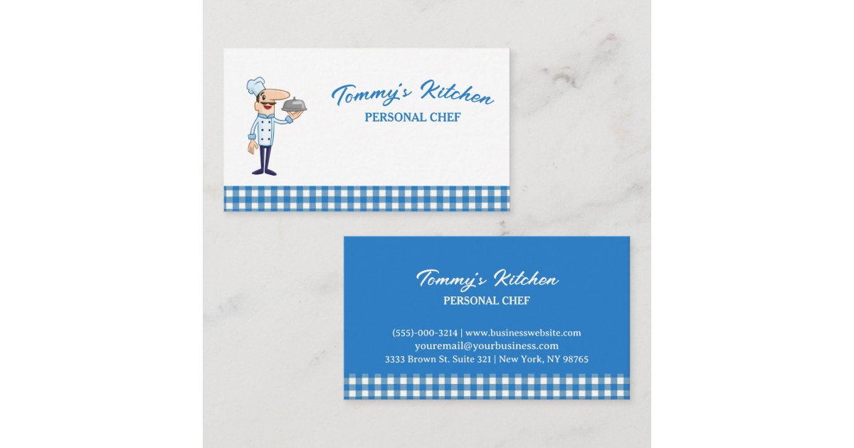Professional Personal Chief Catering Food Service Business Card | Zazzle