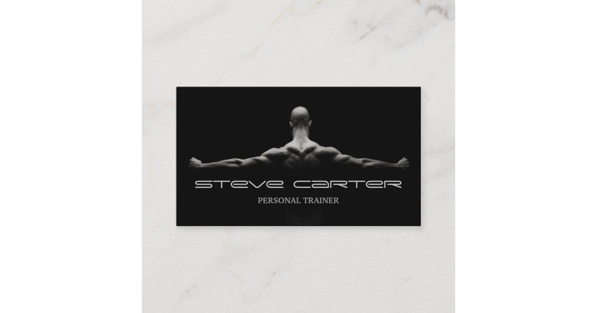 professional Personal Trainer / Bodybuilder Card | Zazzle