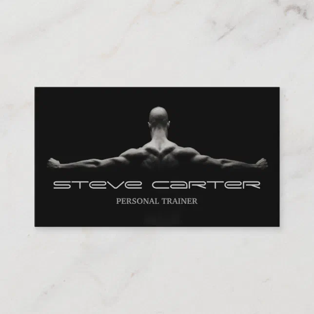 professional Personal Trainer / Bodybuilder Card | Zazzle
