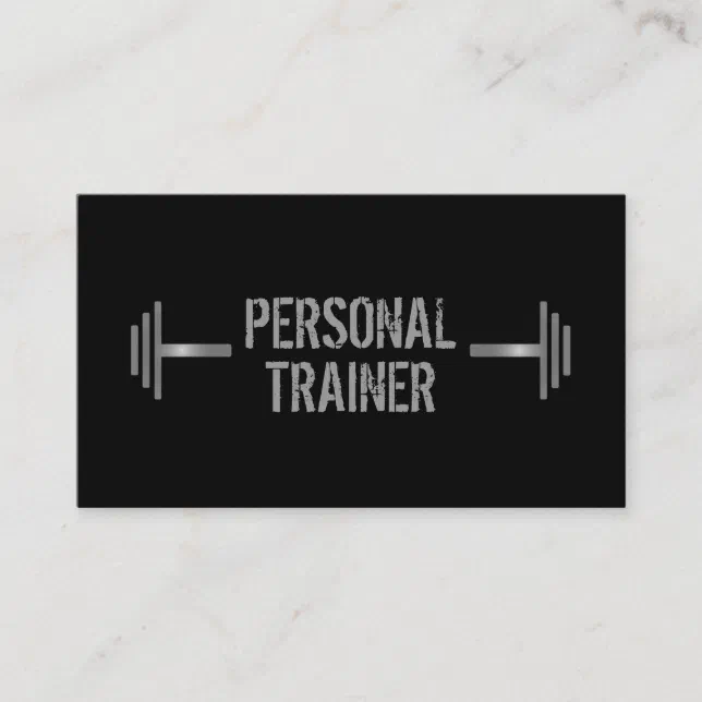 Professional Personal Trainer Business Card | Zazzle