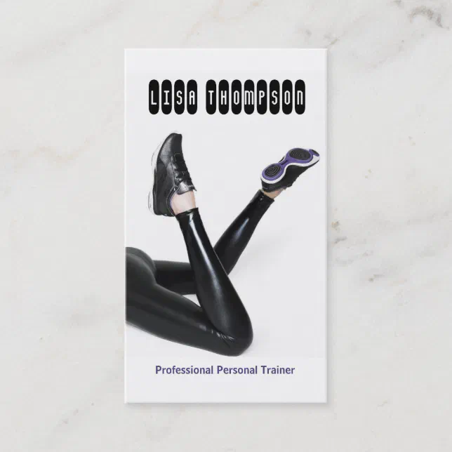 Professional Personal Trainer / Fitness Card | Zazzle