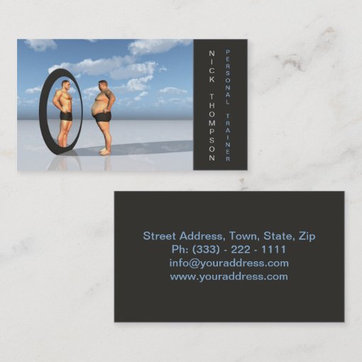 Professional Personal Trainer / Fitness Card | Zazzle