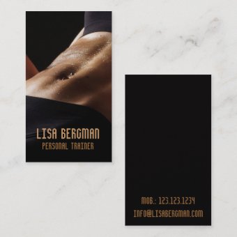 Professional Personal Trainer / Fitness Card | Zazzle