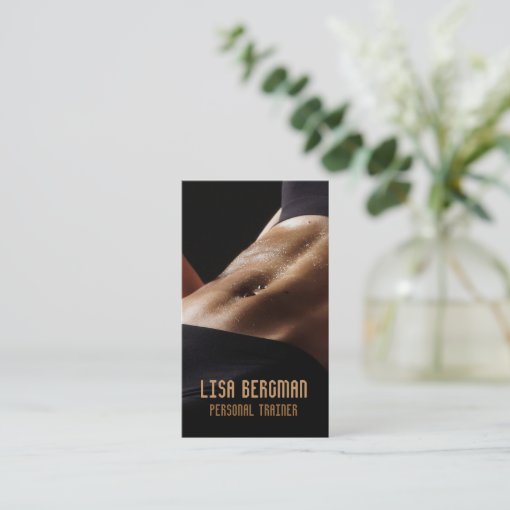 Professional Personal Trainer / Fitness Card | Zazzle