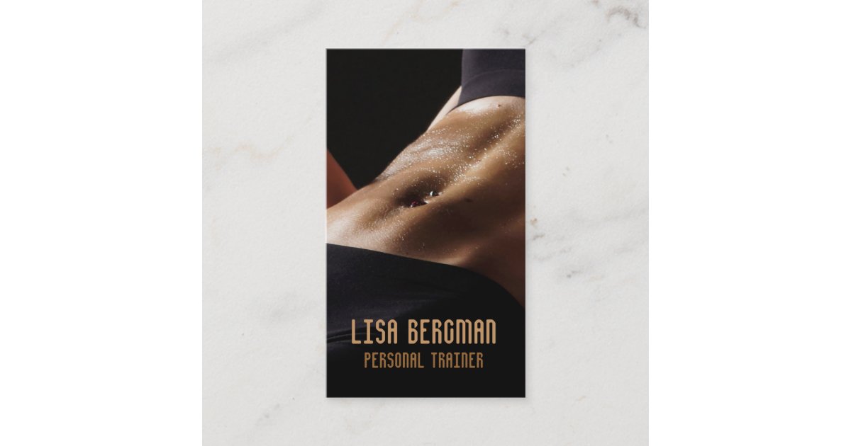 Professional Personal Trainer / Fitness Card | Zazzle