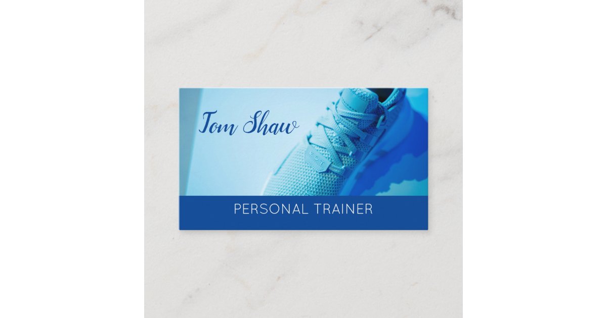 Professional Personal Trainer Fitness Coach Business Card | Zazzle
