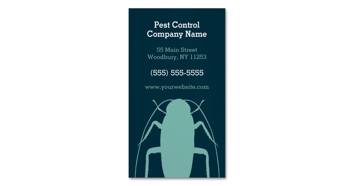 Professional Pest Control Services Business Card Magnet | Zazzle