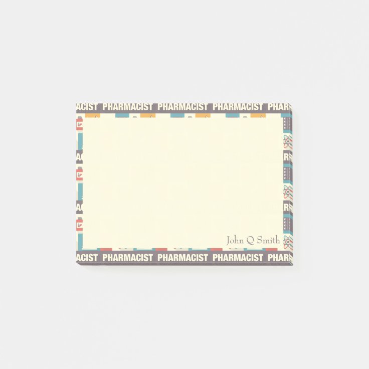 Professional Pharmacist•Custom Post-it Notes | Zazzle