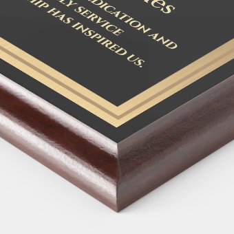 Professional Photo Appreciation Logo Personalize Award Plaque | Zazzle