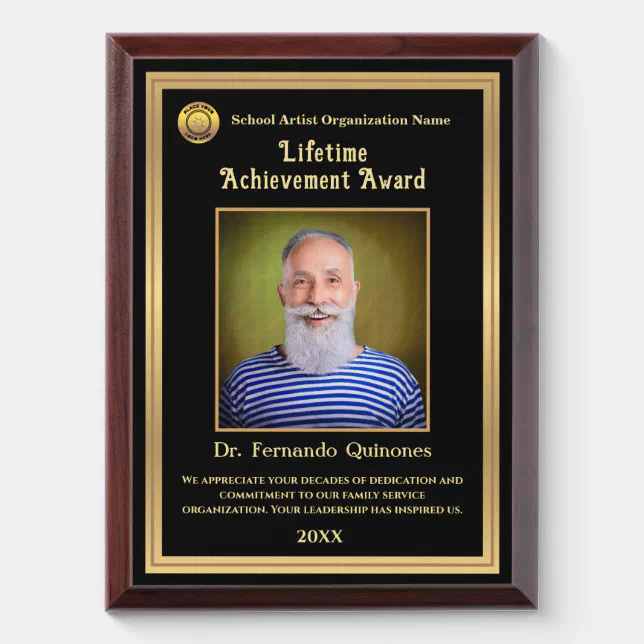 Professional Photo Appreciation Logo Personalize Award Plaque | Zazzle