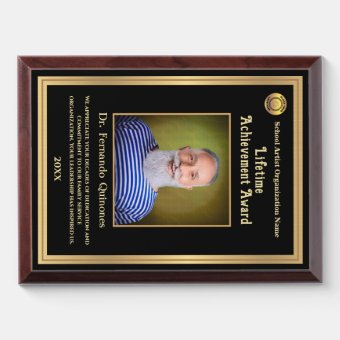 Professional Photo Appreciation Logo Personalize Award Plaque | Zazzle