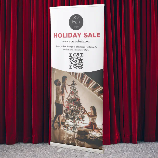 Professional Photo Banner Business Holiday Sale | Zazzle