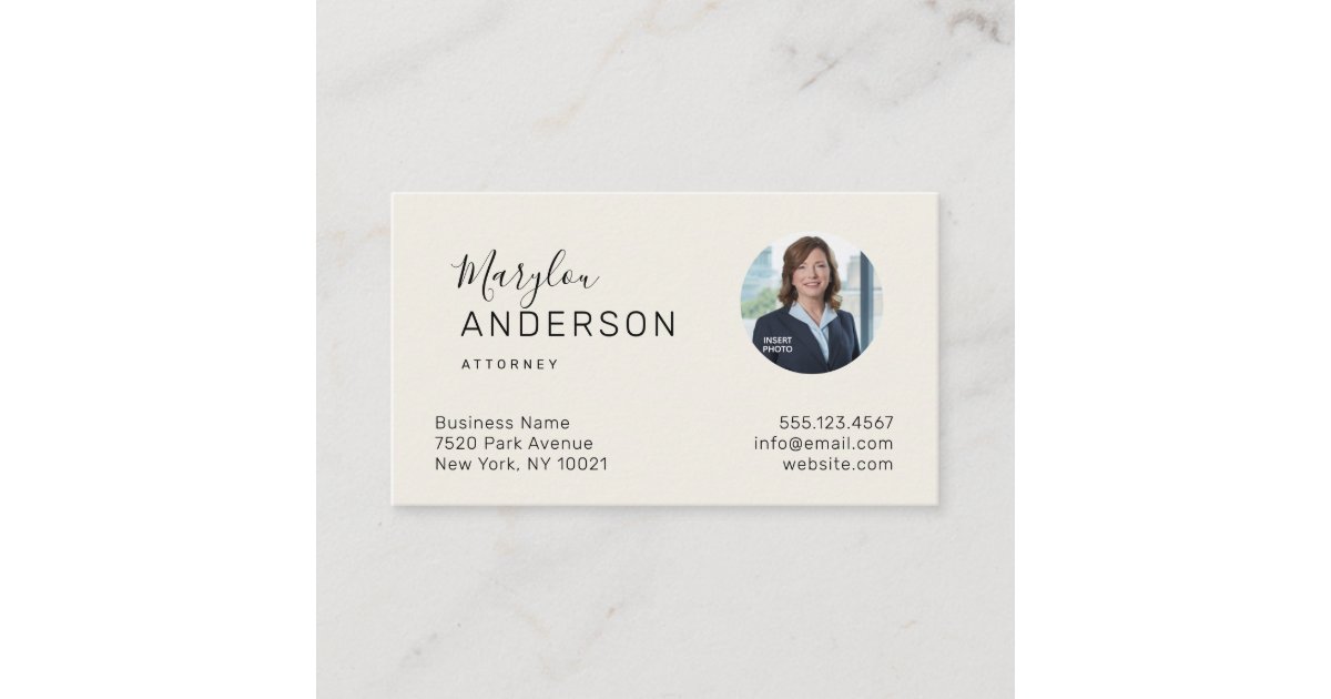 Professional (PHOTO INSERT) UNISEX - Business Card | Zazzle