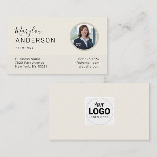 Professional (PHOTO INSERT) UNISEX - Business Card | Zazzle