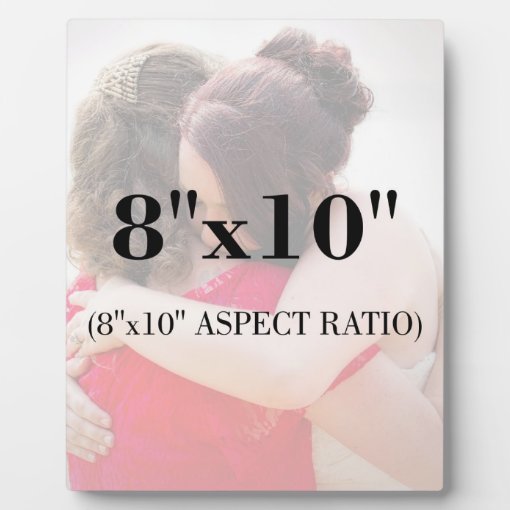 Professional Photo Template 8 x 10 Aspect Ratio Plaque | Zazzle