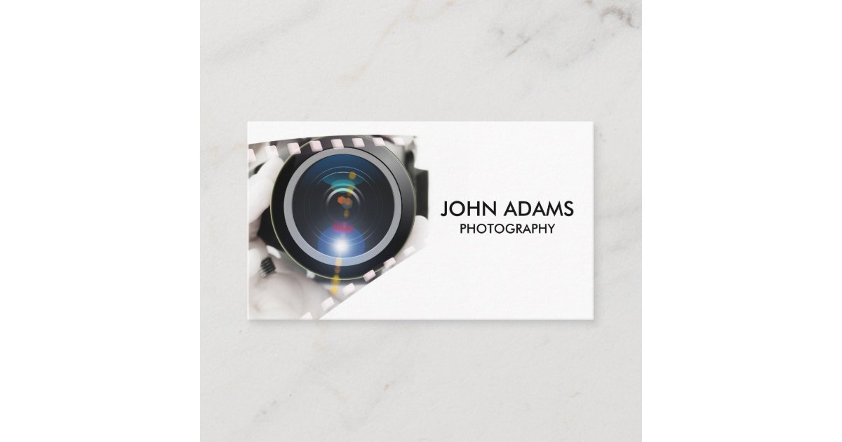Professional Photographer Business Card | Zazzle