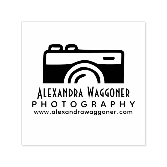 Professional Photographer Camera #1 Business Logo Self-inking Stamp ...