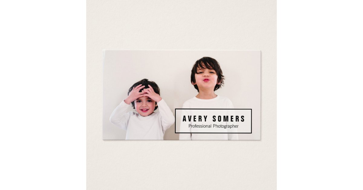 Professional Photographer Photography Photo Card | Zazzle