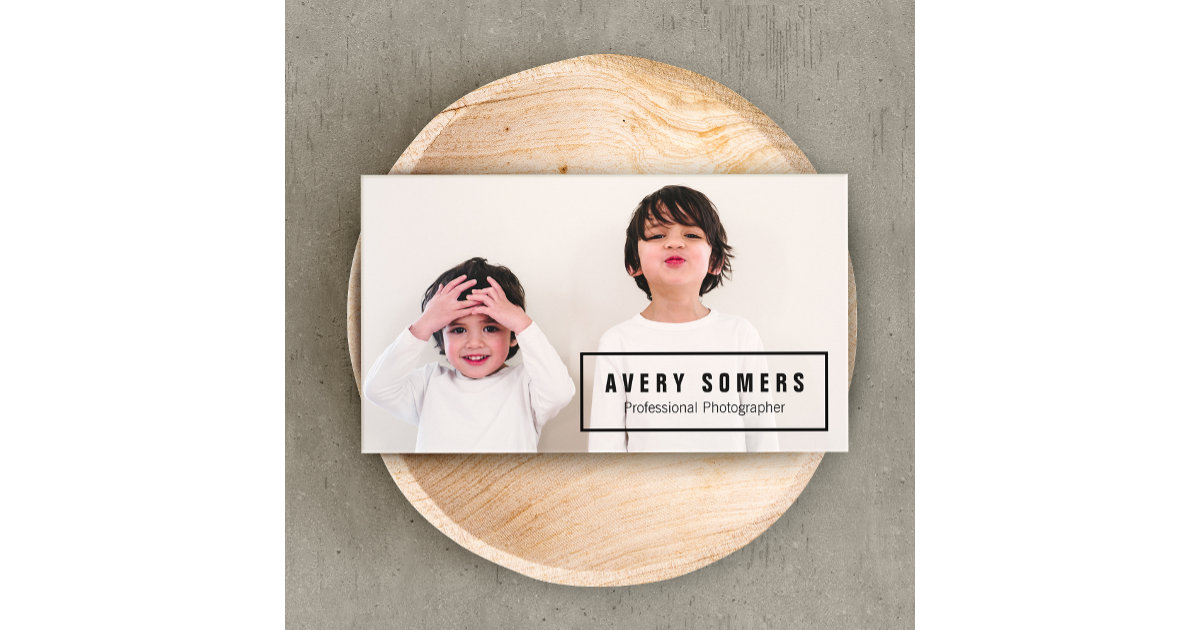 Professional Photographer Photography Photo Card | Zazzle