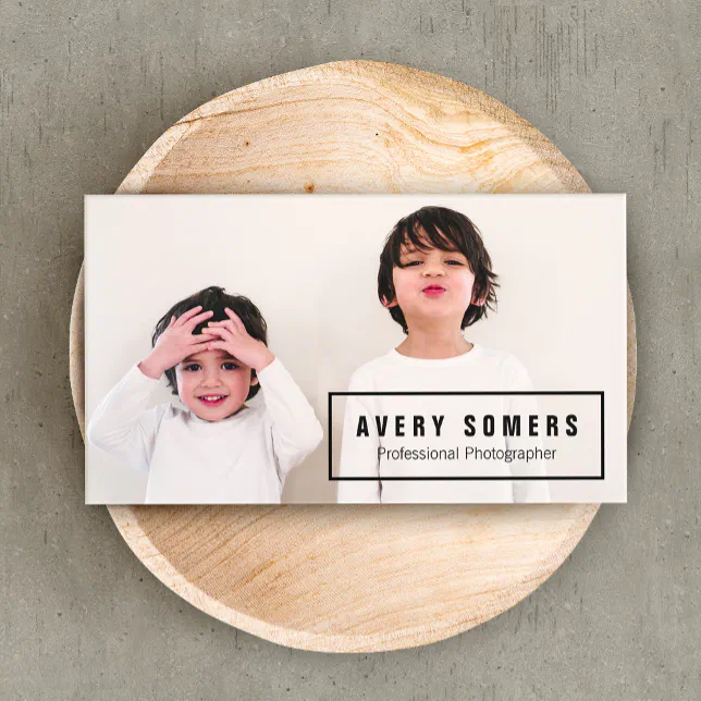 Professional Photographer Photography Photo Card | Zazzle