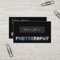 Professional Photography Photographer Videographer Business Card | Zazzle