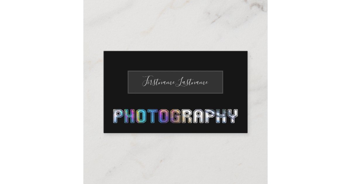 Professional Photography Photographer Videographer Business Card | Zazzle