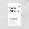 Professional Pilot Aviator Plain Minimalist Business Card | Zazzle