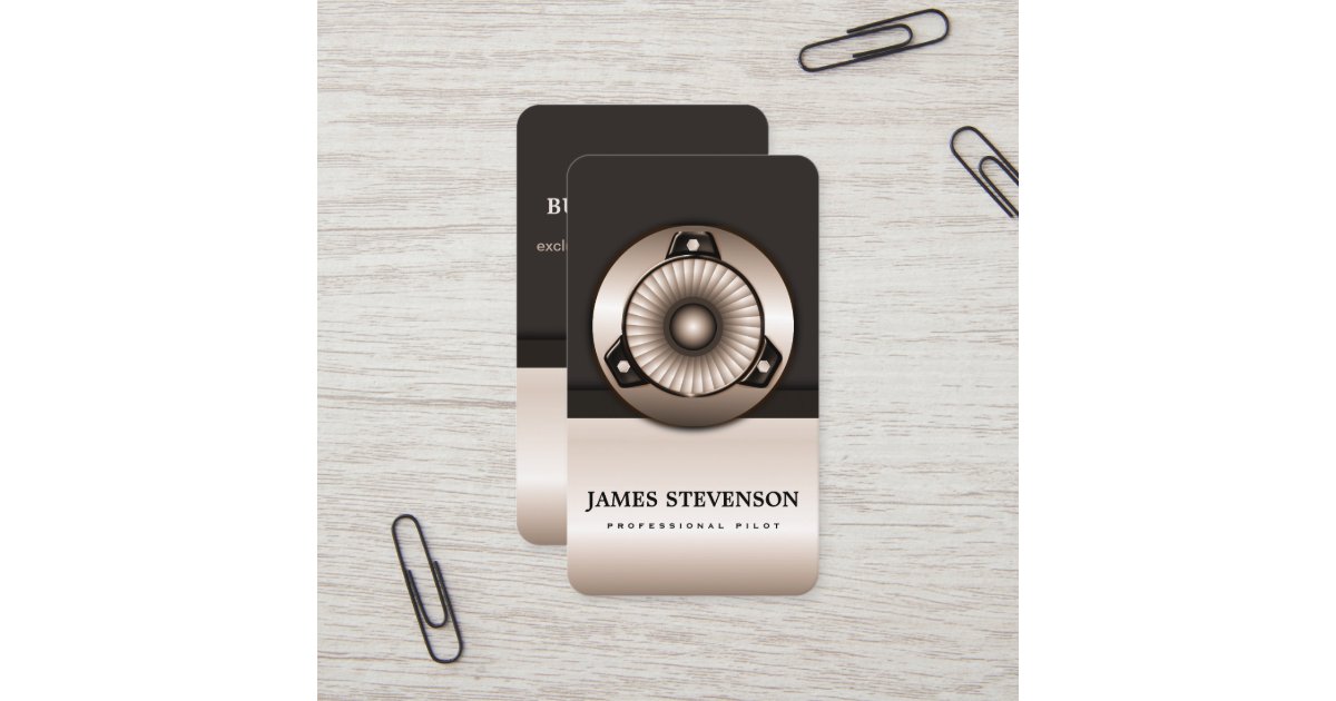 Professional Pilot Jet Charter Business Cards | Zazzle