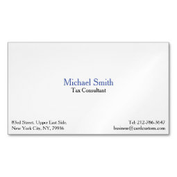 Professional Plain Elegant Modern Magnetic Card | Zazzle
