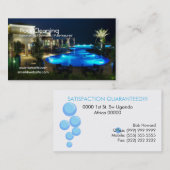 Professional pool cleaning business card | Zazzle
