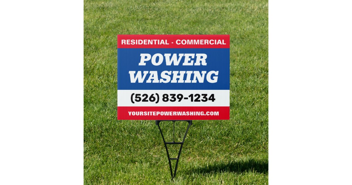 Professional Power Washing Yard Signs | Zazzle
