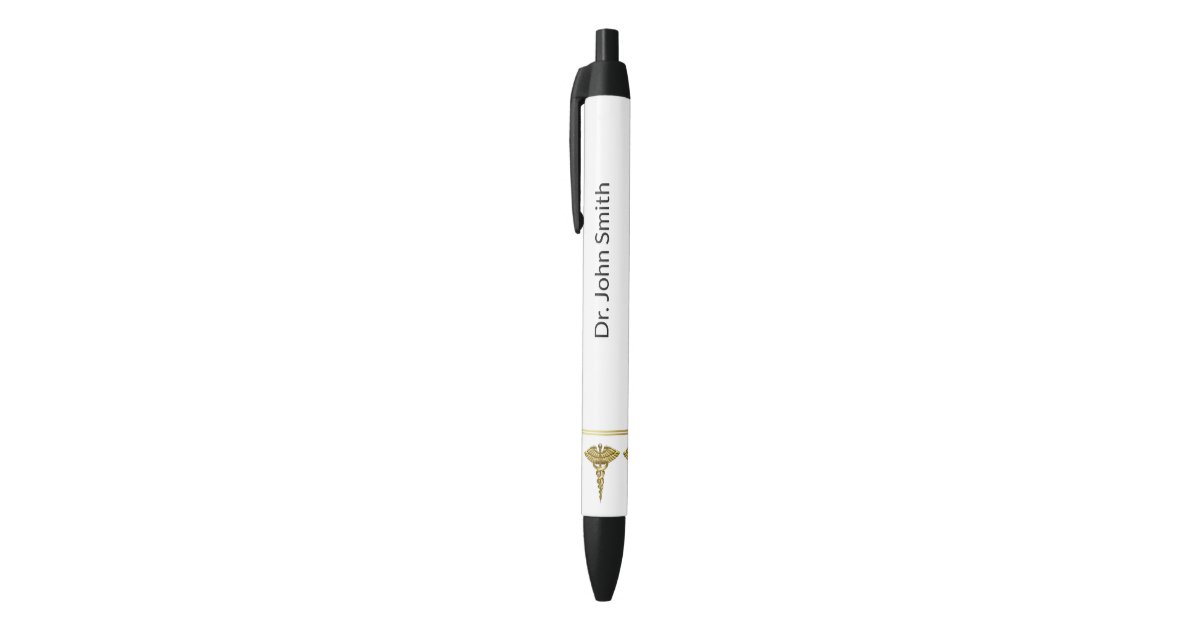 Professional Precious Medical Gold Caduceus Pen | Zazzle