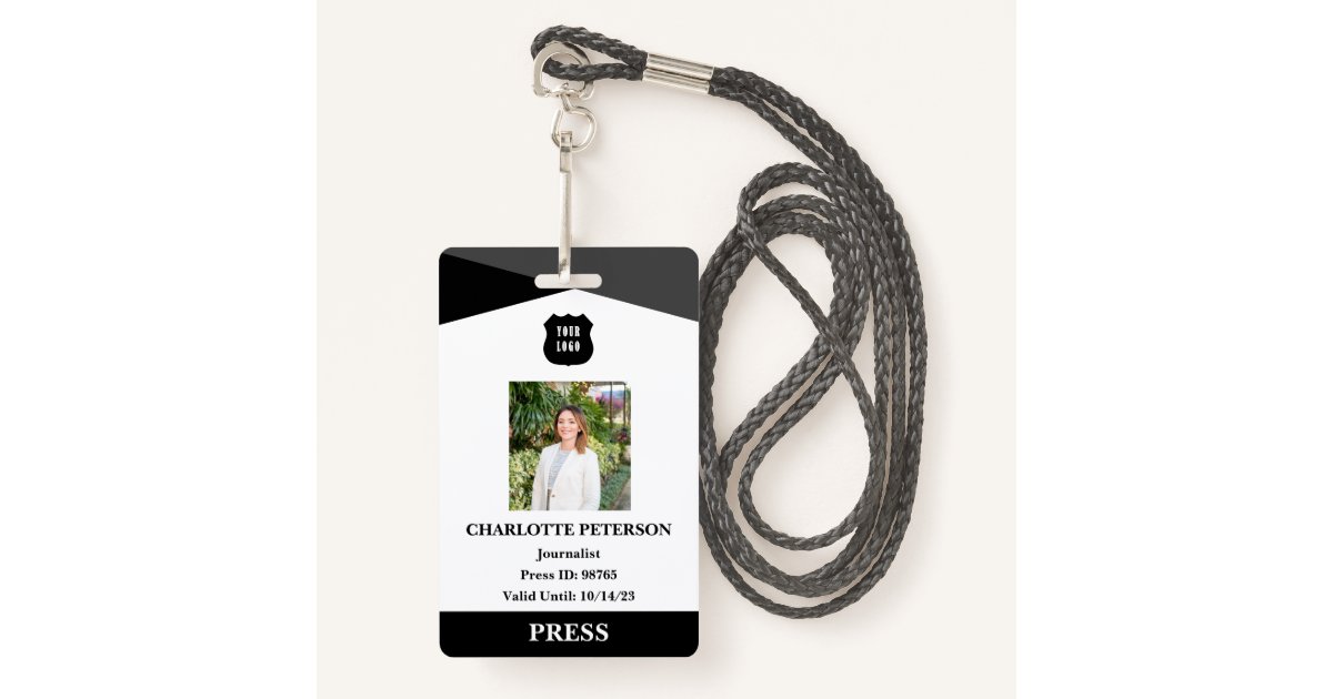 Professional Press Badge | Zazzle